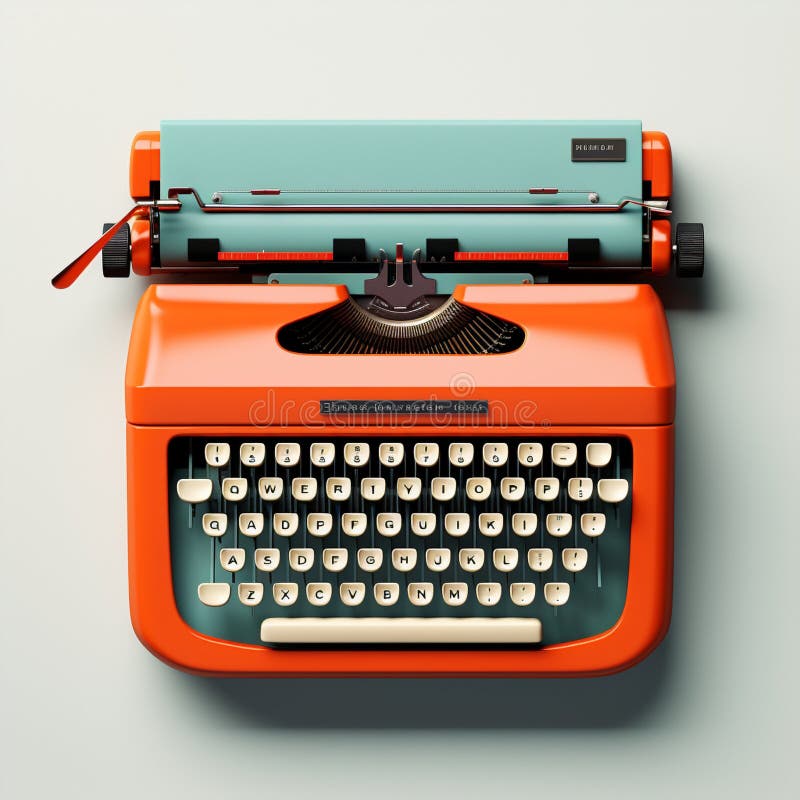 Innovation in Simplicity: Celebrating Classic Typewriter Design Stock ...