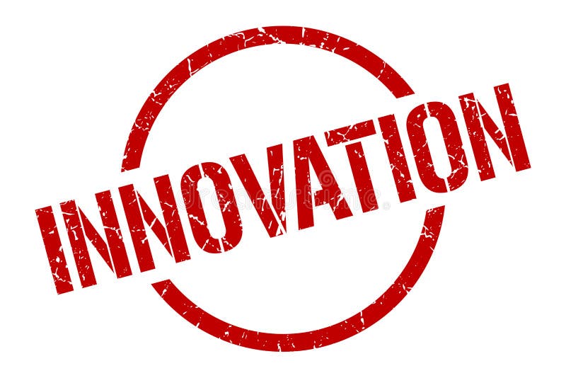 Innovation stamp stock vector. Illustration of vector - 136944233