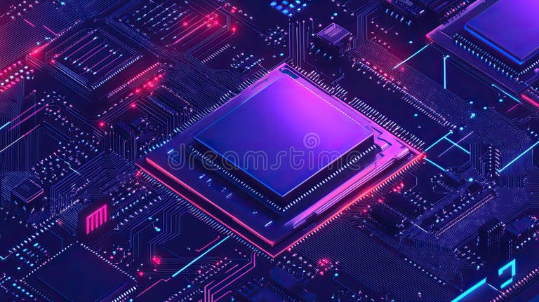 Innovation Stretching Semiconductor Stock Illustration - Illustration ...