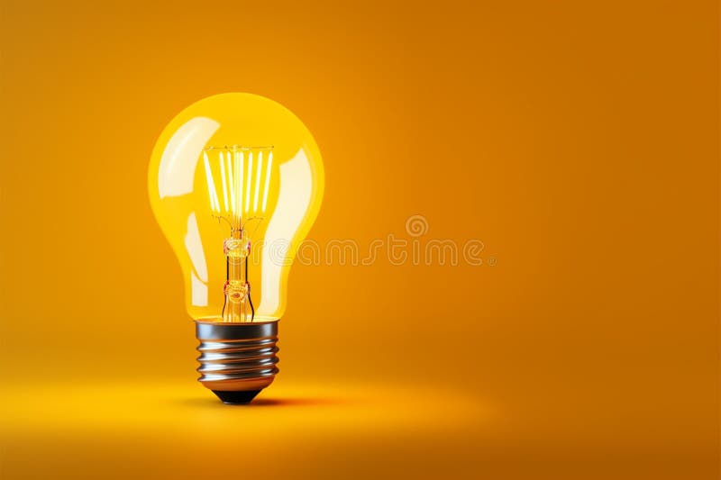 Innovation Takes Shape with a Yellow Idea Template Element Stock ...