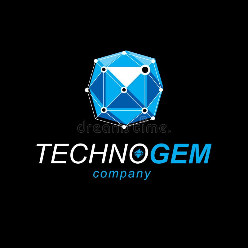 Innovation Technologies Logo. Tech Abstract Shape, Vector Polygonal ...