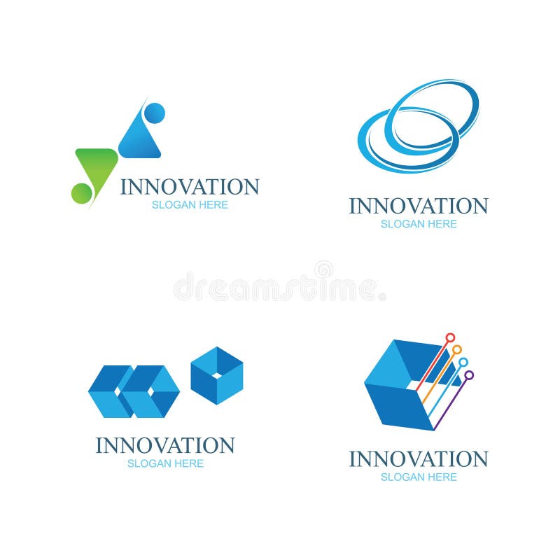 Innovation and Technology Company Abstract Vector Logo Template Stock ...