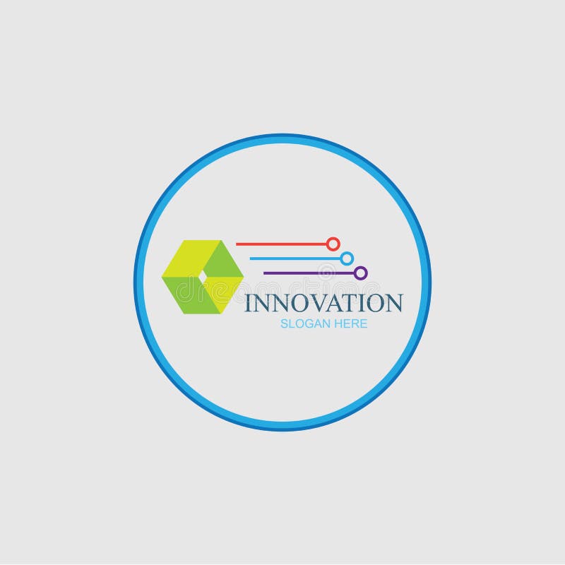 Innovation and Technology Company Abstract Vector Logo Template Stock ...