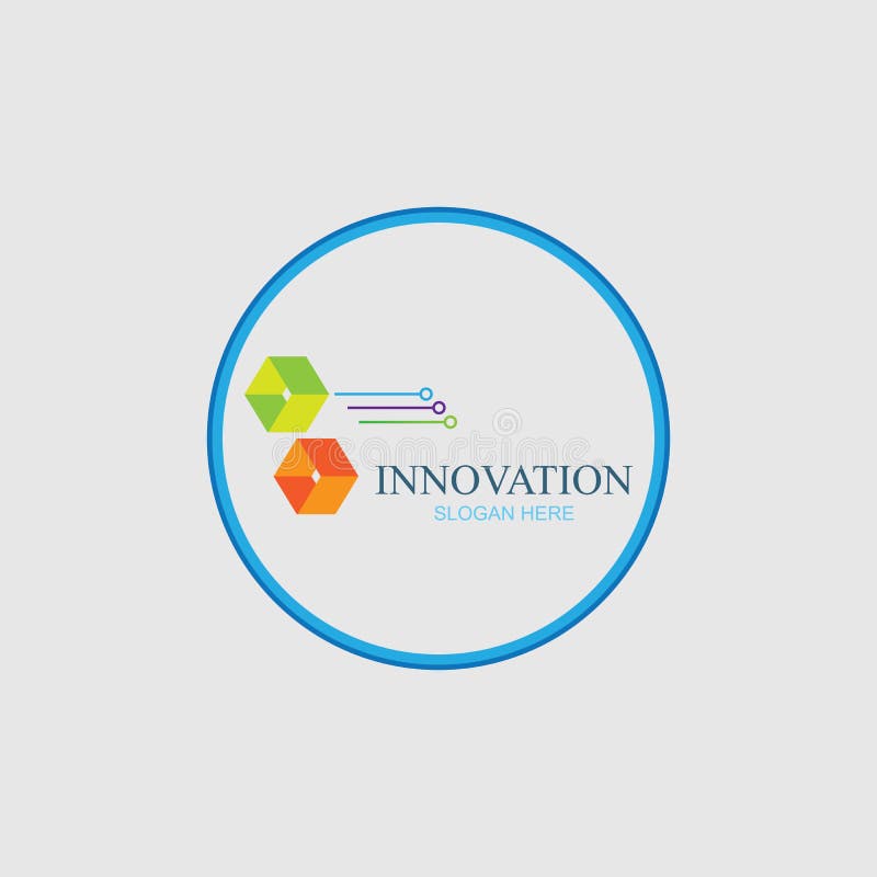 Innovation and Technology Company Abstract Vector Logo Template Stock ...