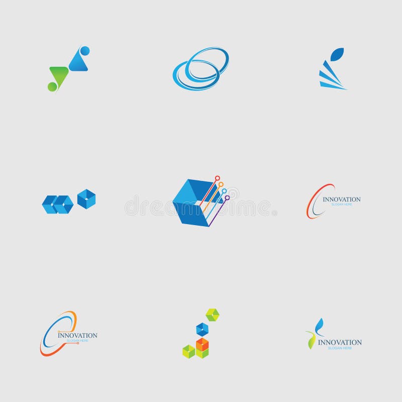 Innovation and Technology Company Abstract Vector Logo Template Stock ...