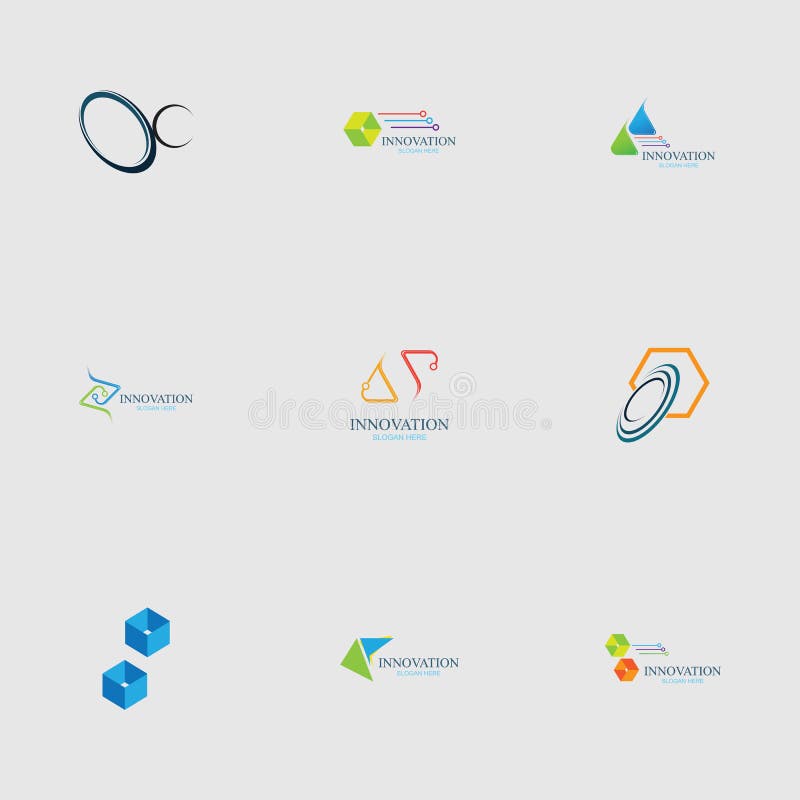 Innovation and Technology Company Abstract Vector Logo Template Stock ...