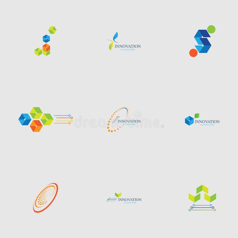 Innovation and Technology Company Abstract Vector Logo Template Stock ...