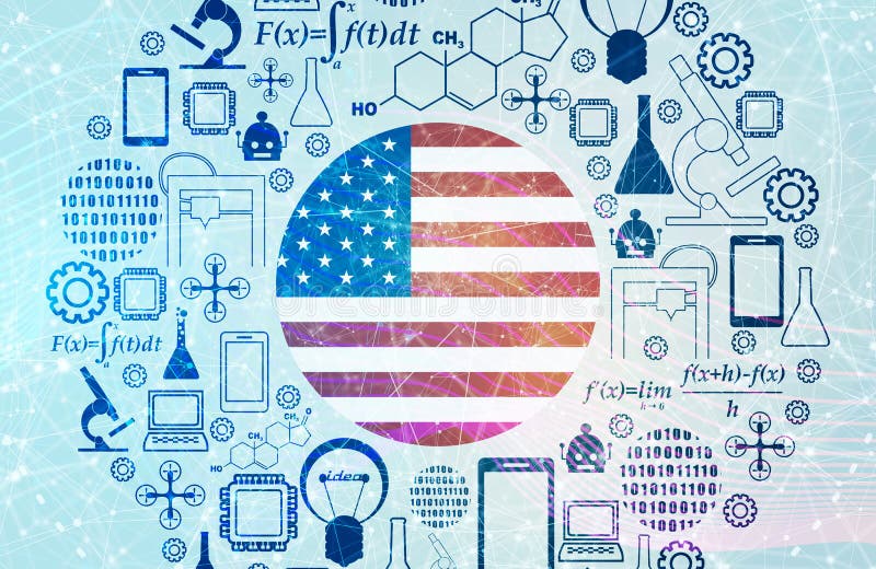 New technologies collage. stock illustration. Illustration of discovery ...