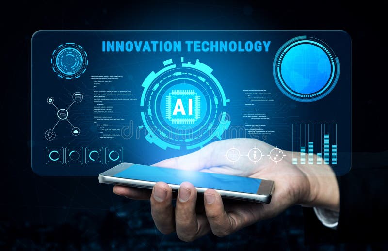 Innovation Technology Driven by Artificial Intelligence AI Motif Stock Image - Image of ...