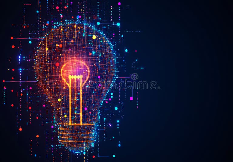 Innovation, Technology, and Ideas are Represented by an Array of Icons ...