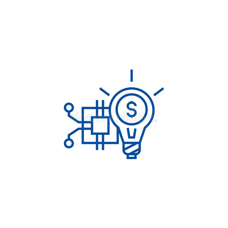 Innovation Technology Line Icon Concept. Innovation Technology Flat ...