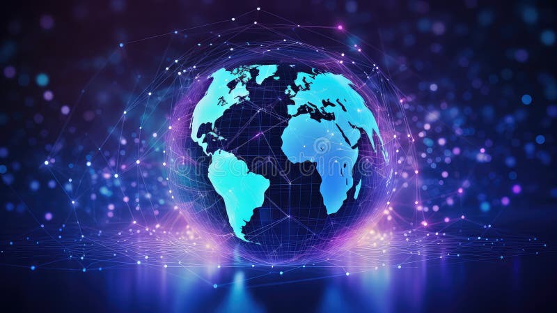 Innovation Technology Round Background Stock Illustration ...