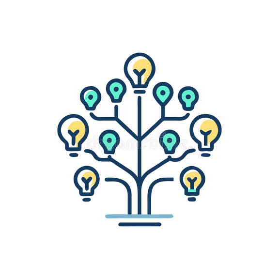 Innovation Tree: Lightbulbs As Leaves, Representing Ideas and Growth ...