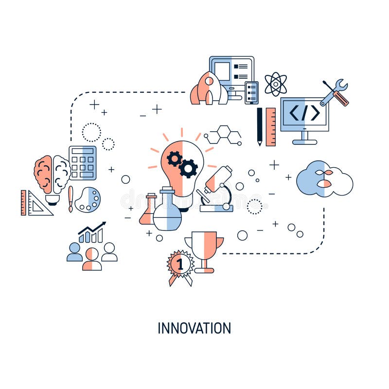 Innovation vector concept stock vector. Illustration of infographic ...