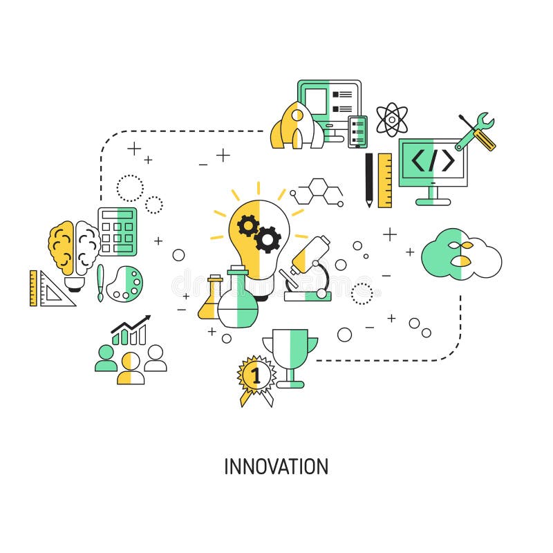 Innovation vector concept stock vector. Illustration of development ...