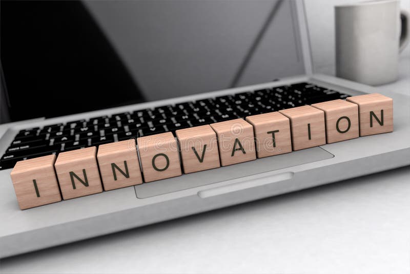 Innovation text concept stock illustration. Illustration of design ...