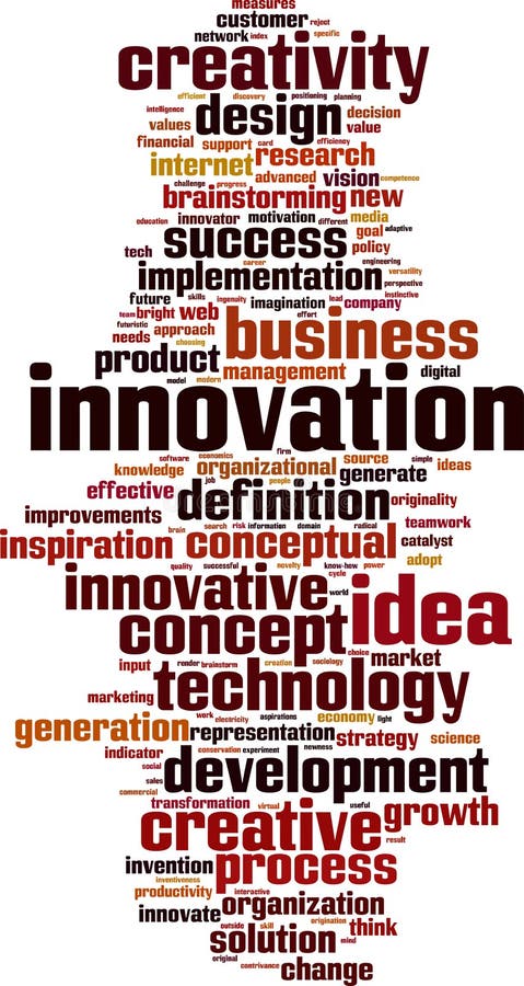 Innovation - Word Cloud stock illustration. Illustration of term - 14350871