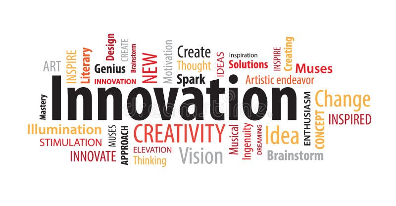 Innovation Word Cloud stock photo. Illustration of strategy - 183106810
