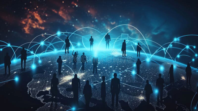 295 Technology Connecting People Around World Stock Photos - Free ...