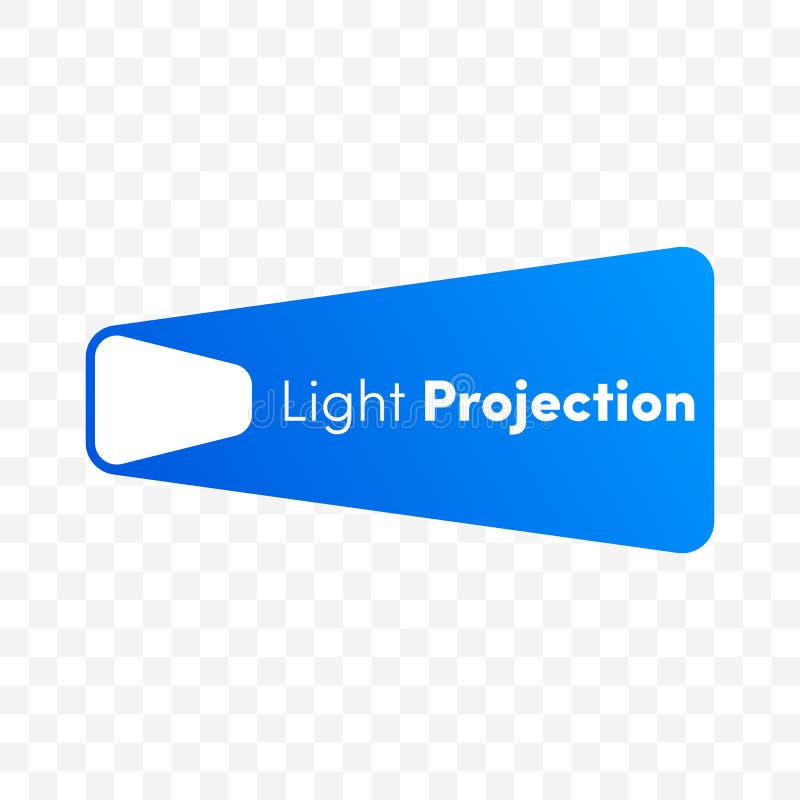 Innovations Company Vector Light Projection Icon Stock Vector ...