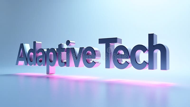 Innovative Adaptive Tech Display with Modern Typography and Appealing ...