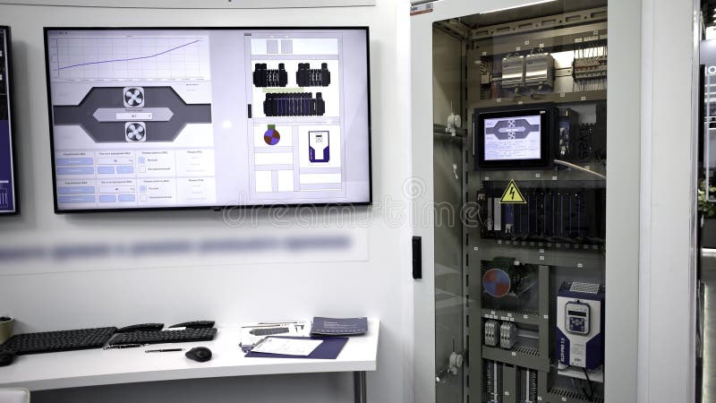 Innovative and Advanced Technology Display Featuring Cabinets and User ...