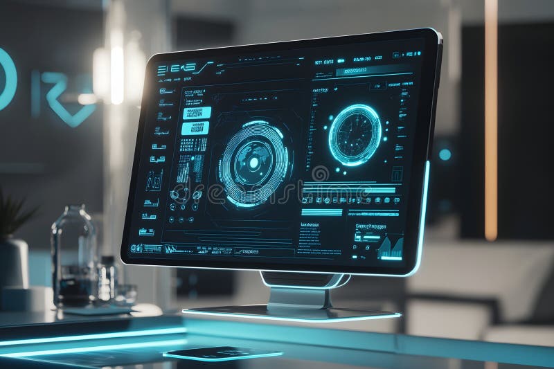 Innovative AI-driven Digital Interface Showcasing Sleek Mockup Design ...