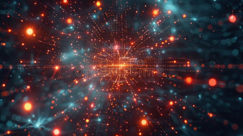 Innovative AI Interface Featuring Glowing Neural Network Patterns ...