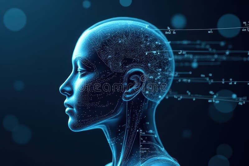 Innovative AI Neural Model Visualization Stock Illustration ...