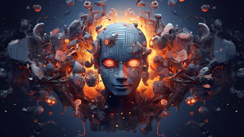 Innovative AI Nexus: Abstract Fusion of Neural Networks Stock ...