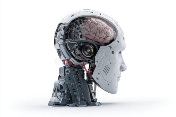 Innovative AI Robot Head with Digital Brain Engine Designed for ...