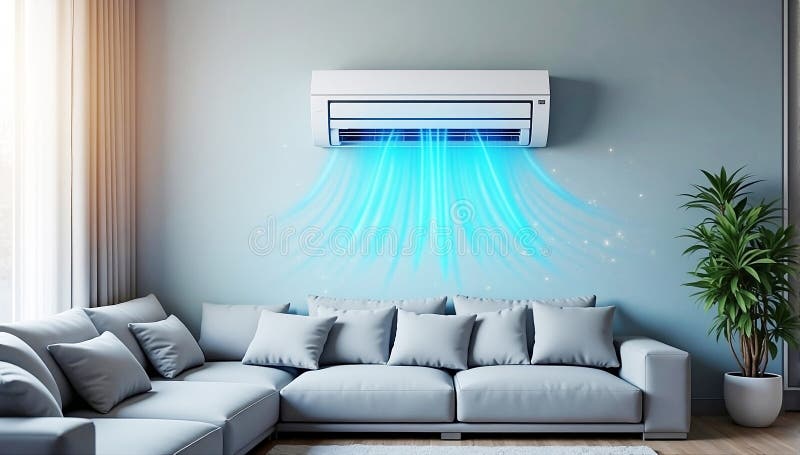 Innovative Air Conditioning System Visualized with Cool Air Flow in a ...