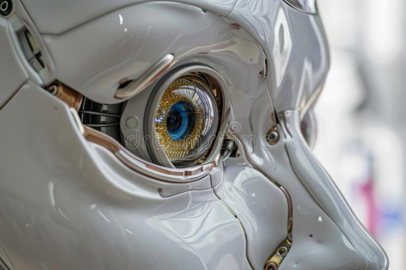 Innovative Android Eye Robot. Generate Ai Stock Illustration ...