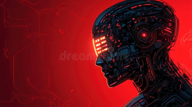 Innovative Android Future Against Technology a a Signifying Brightly ...