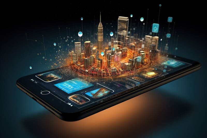 Innovative App Development Process Stock Image - Image of technology ...