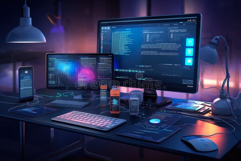 Innovative App Development Process Stock Image - Image of developers ...