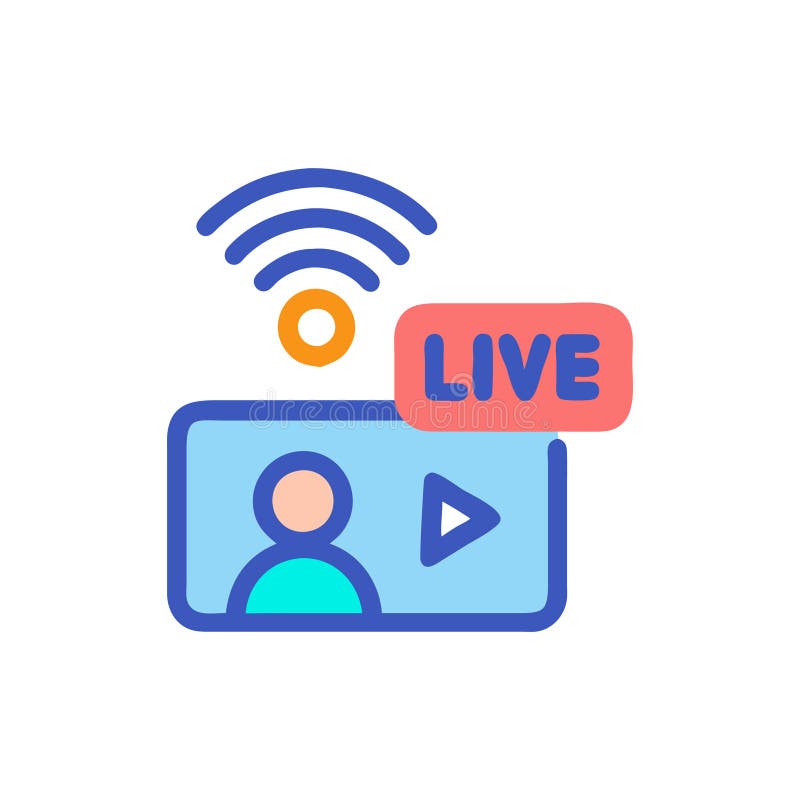 Innovative Applications of Live Streaming Stock Image - Illustration of ...