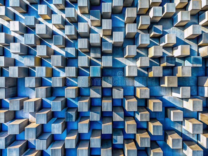 Innovative Architectural Design a DronesEye View of a Futuristic Cubic ...