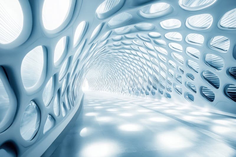 Innovative Architectural Hallway Featuring Modern Design and Light ...