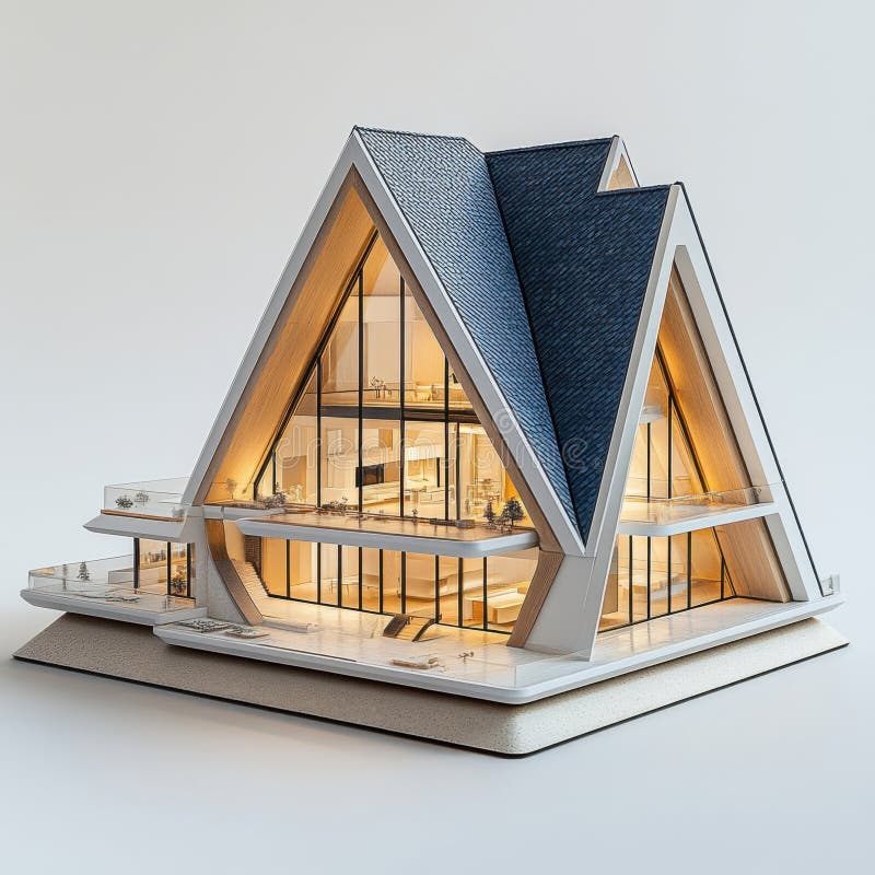 Innovative Architectural Masterpiece with Angular Glass Facade and ...