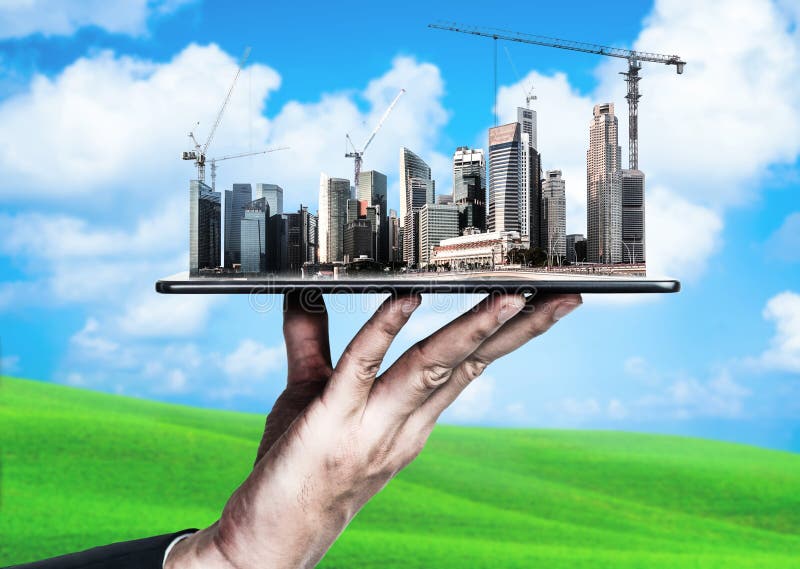 Innovative Architecture and Civil Engineering Plan Stock Image - Image ...