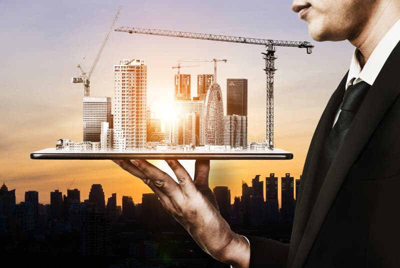 Innovative Architecture and Civil Engineering Plan Stock Image - Image ...