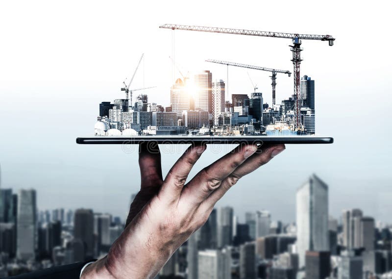 Innovative Architecture and Civil Engineering Plan Stock Image - Image ...