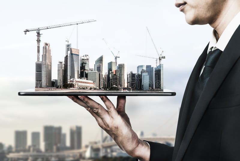 Innovative Architecture and Civil Engineering Plan Stock Image - Image ...