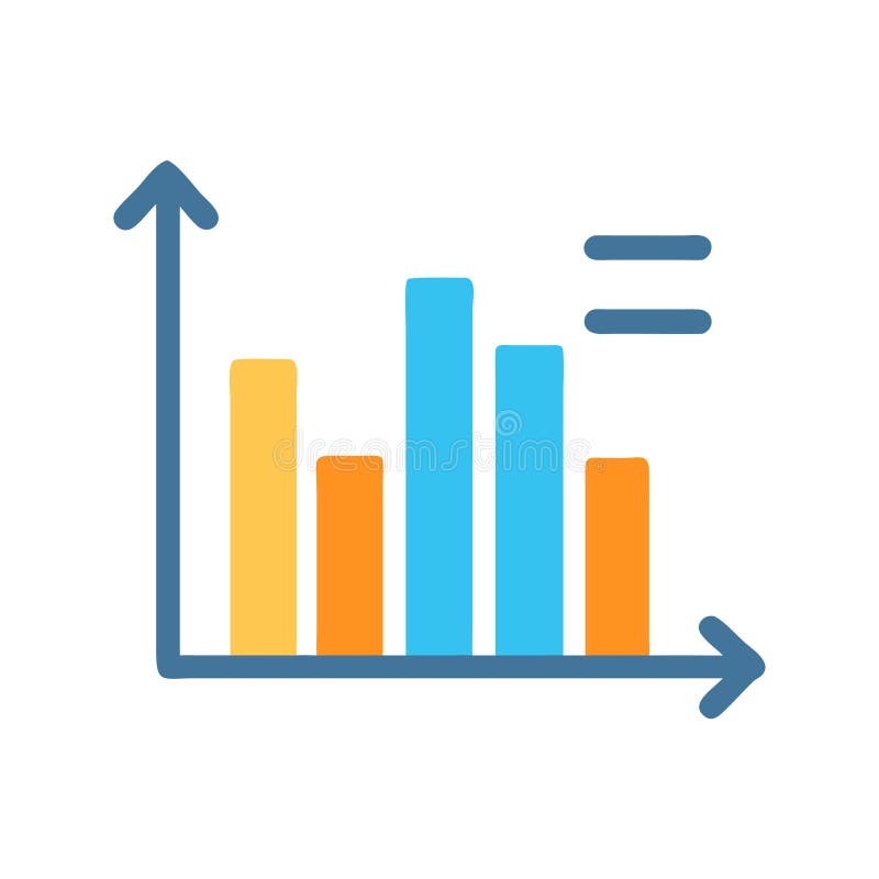 Innovative Bar Chart Design Icon Stock Vector - Illustration of outline ...