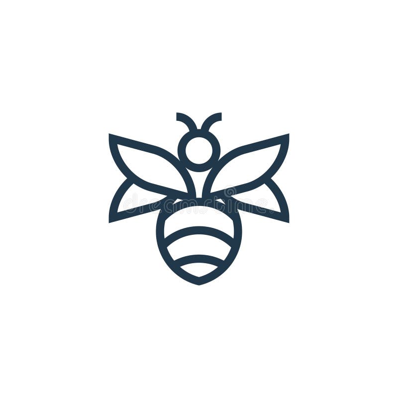 Innovative Bee Logos for Visionary Brands Stock Vector - Illustration ...