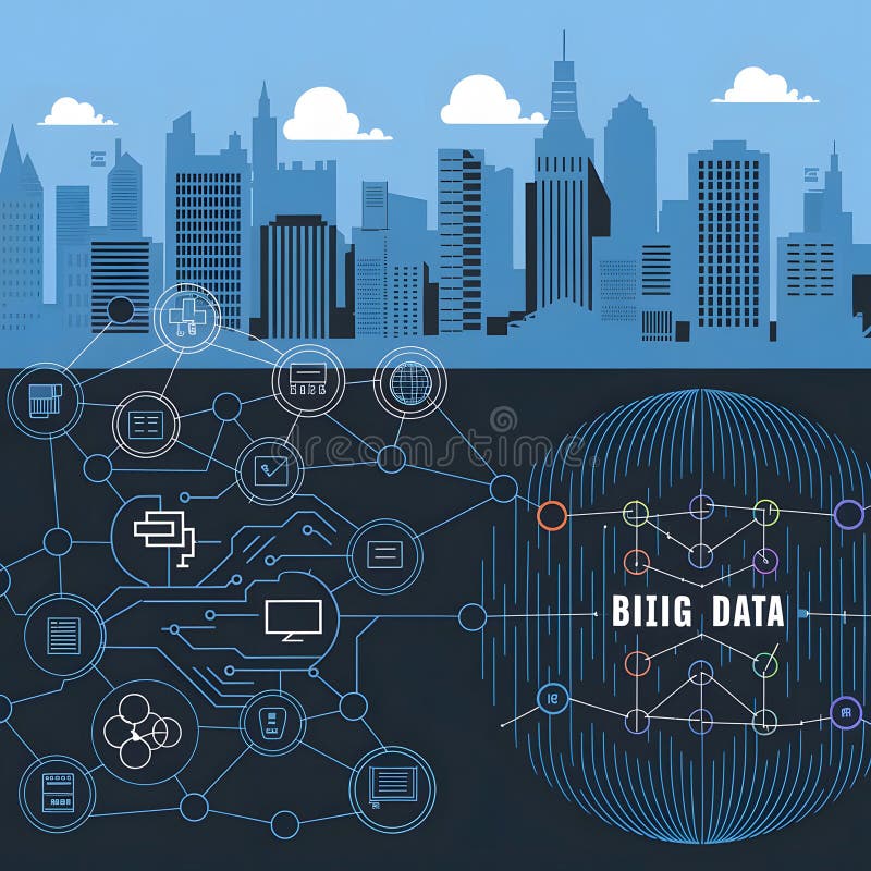 Innovative Big Data Infographic Background Ideal for Business Analytics ...