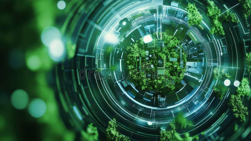 Innovative Biodegradable Electronics Concept for Future Tech Solutions Stock Illustration ...