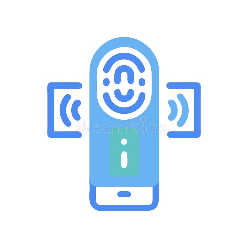 Innovative Biometric Scanner Icon Stock Vector - Illustration of ...