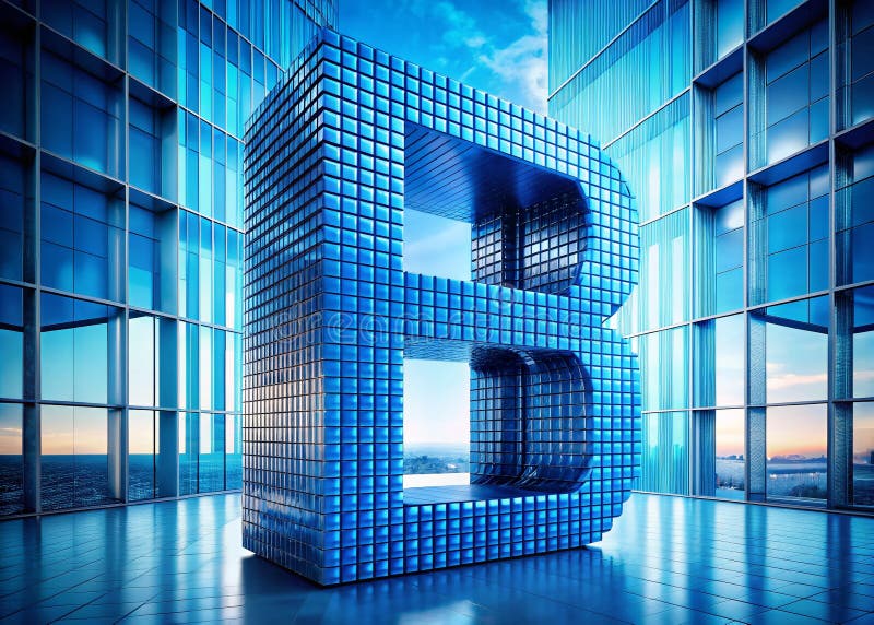 Innovative Blue B Logo Design for Tech Digital Branding and ...